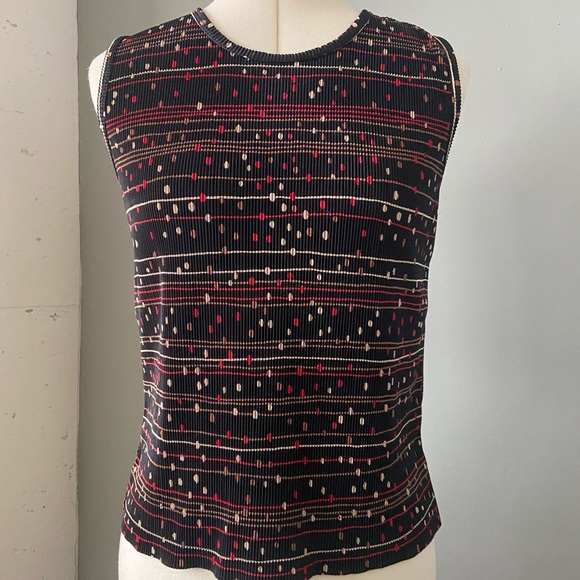 Plisse | Tops | Vintage Mod Ribbed Tank | Poshmark